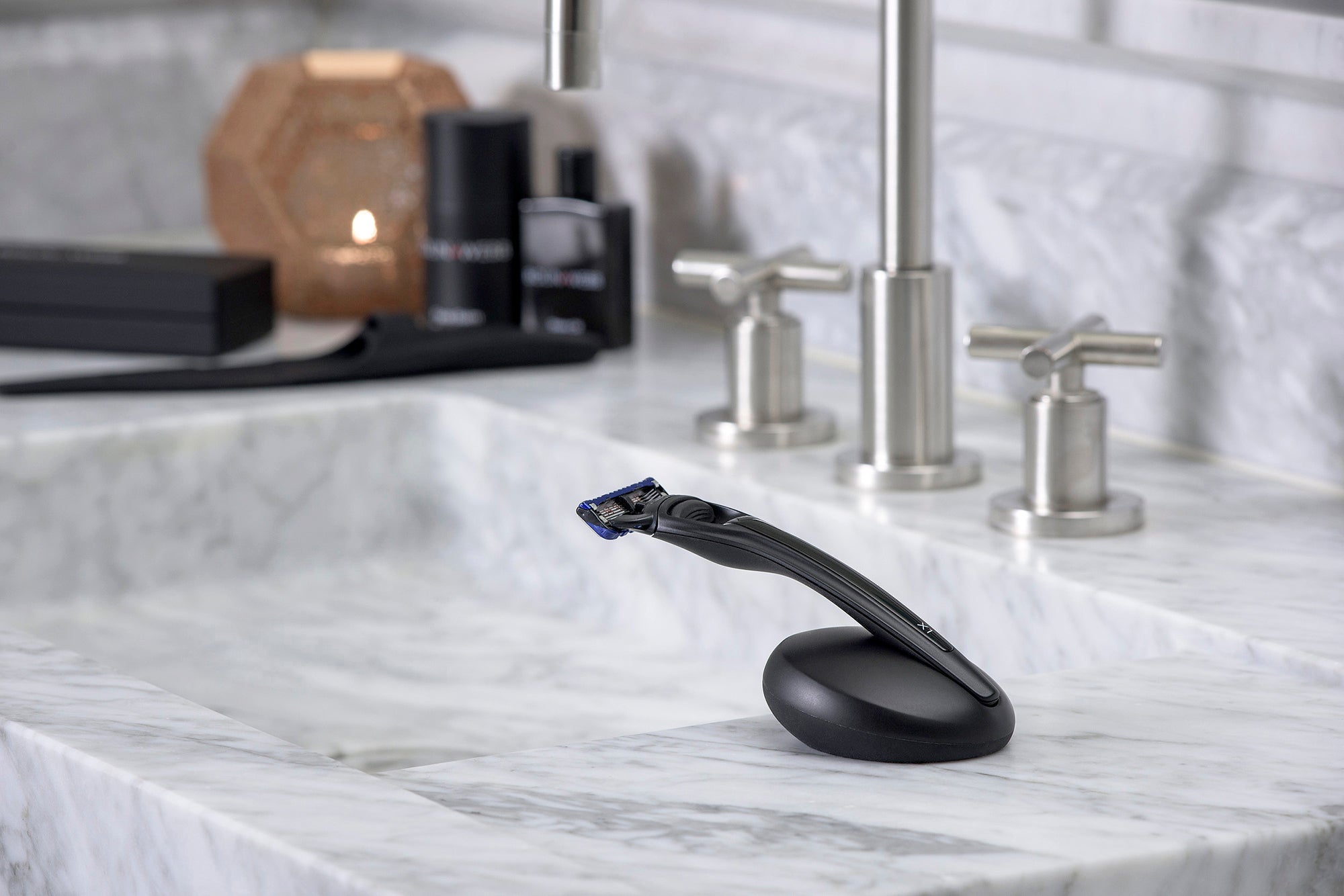 X1 Razor Nero Black, Razor Stand & Travel Case | Shaving Set