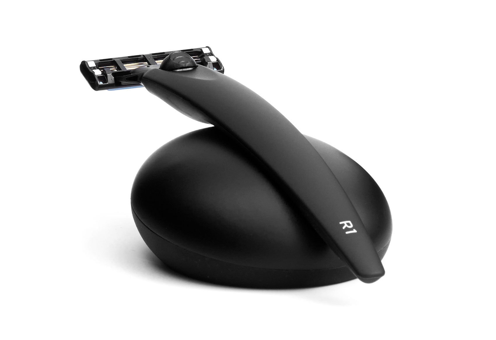 R1 Razor Matte Black & Stand | Men's Shaving Kit