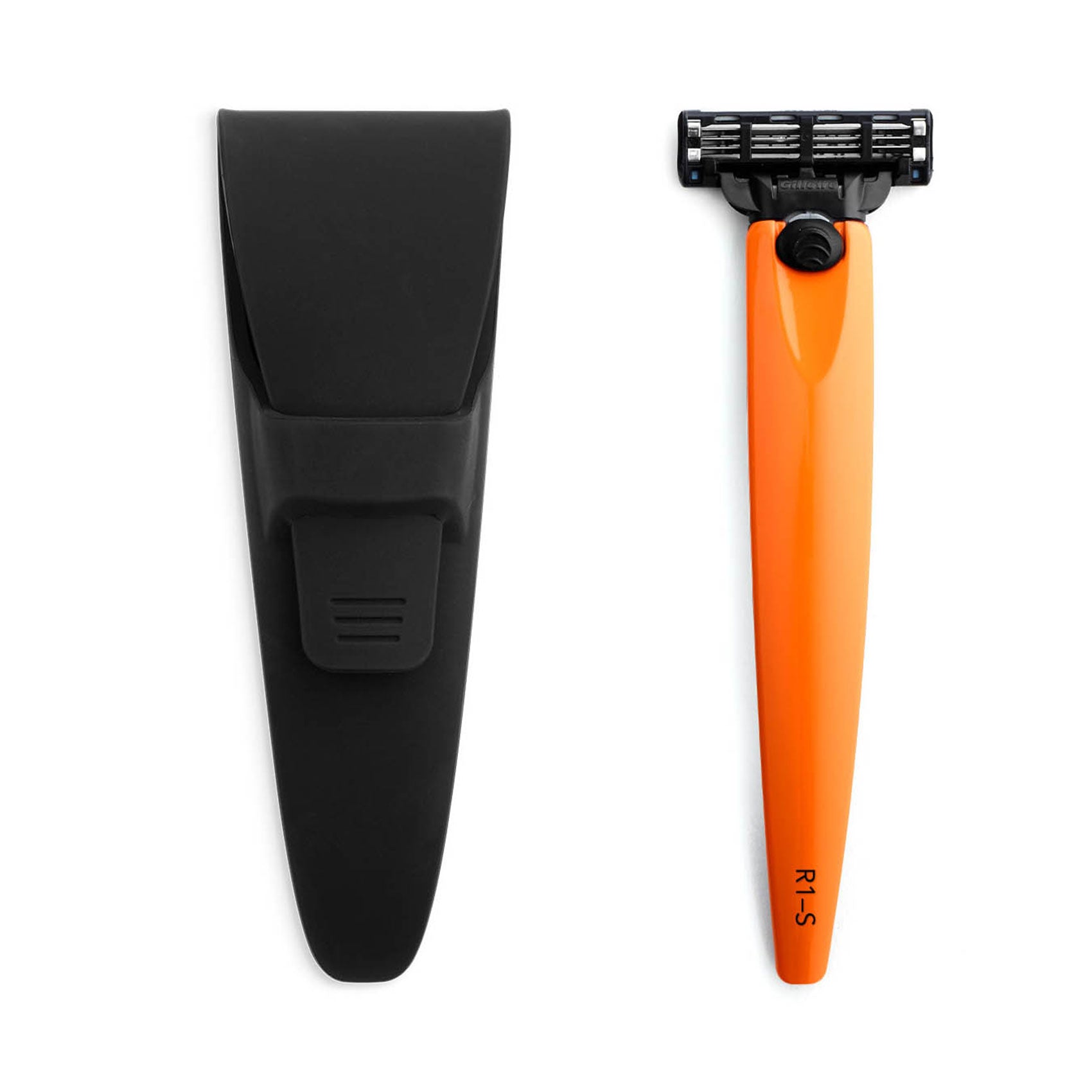 Orange R1 Razor & Travel Case | Mach 3 Orange Grooming Gift Set
